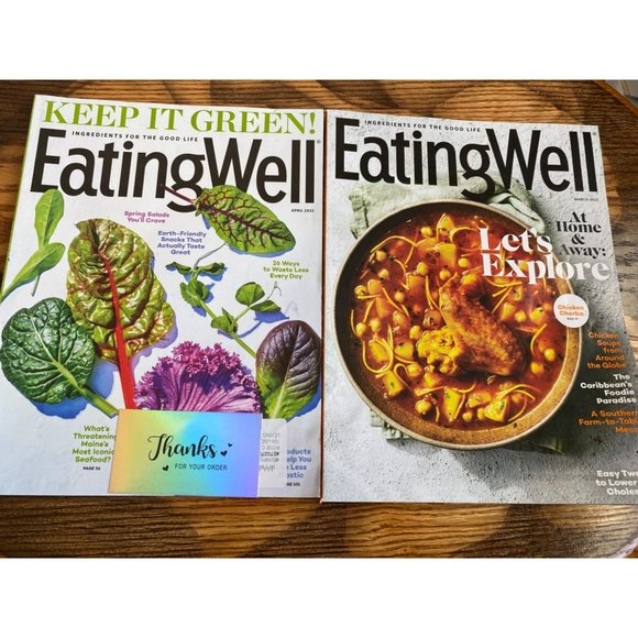 Other | Eating Well Magazine Lot Of 2 Issues 222 March April | Poshmark